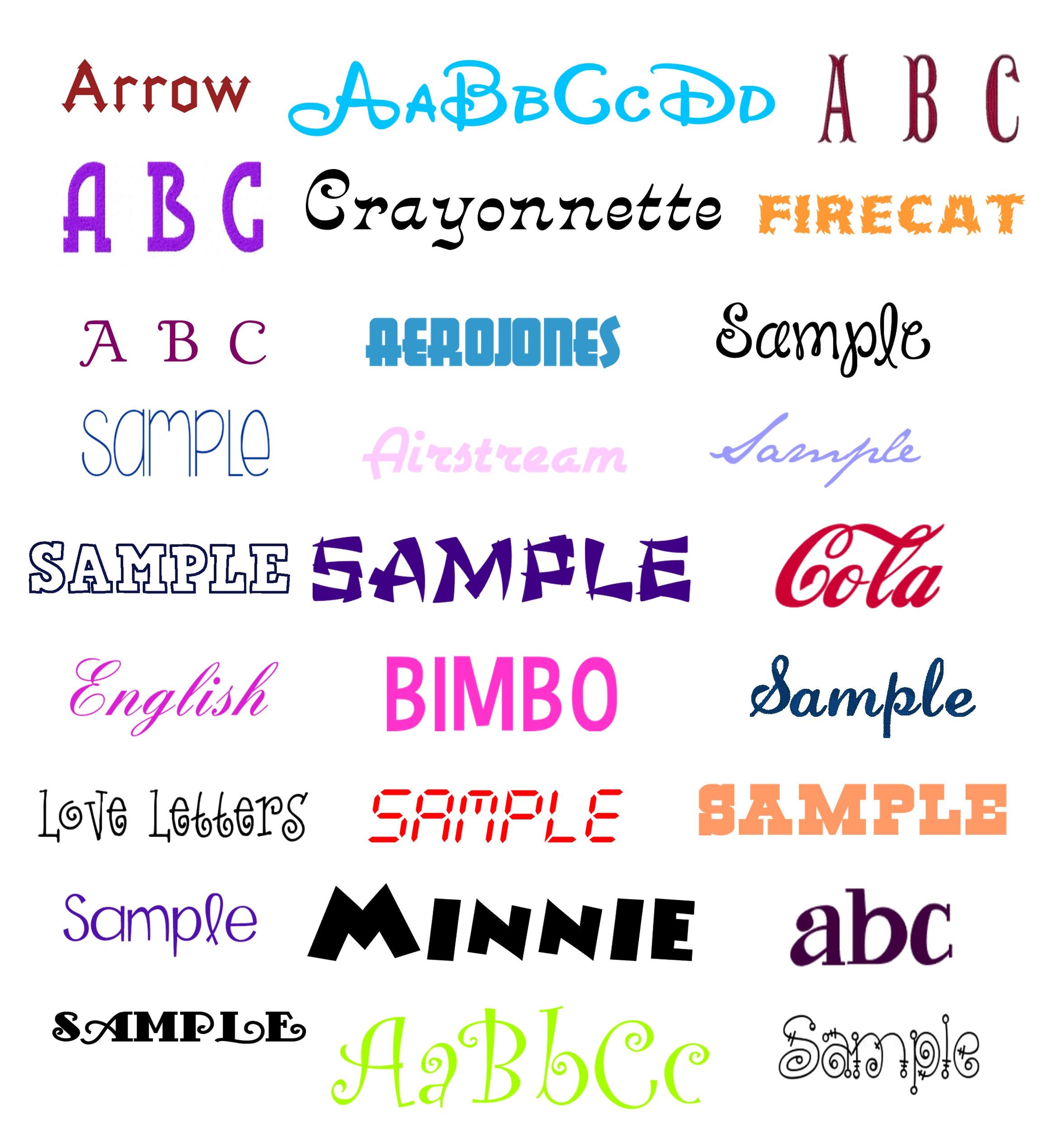 FONT ALPHABET LETTERS (vp3) Designs Pack for Embroidery Machine ...