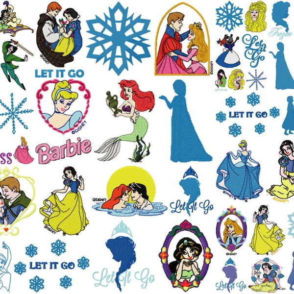 Princess Embroidery - Etsy