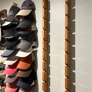 Holds 10 Baseball Hats, Wall Hat Rack, Baseball Hats, Baseball Hat Rack ...