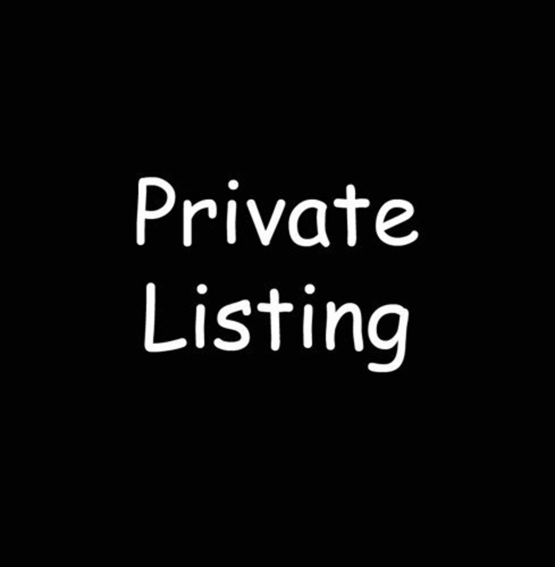 Private Listing - Etsy