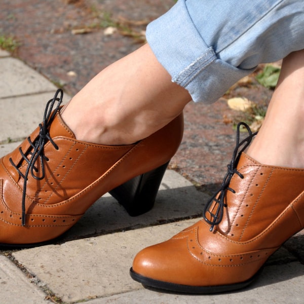 Oxford Heels Women - Etsy