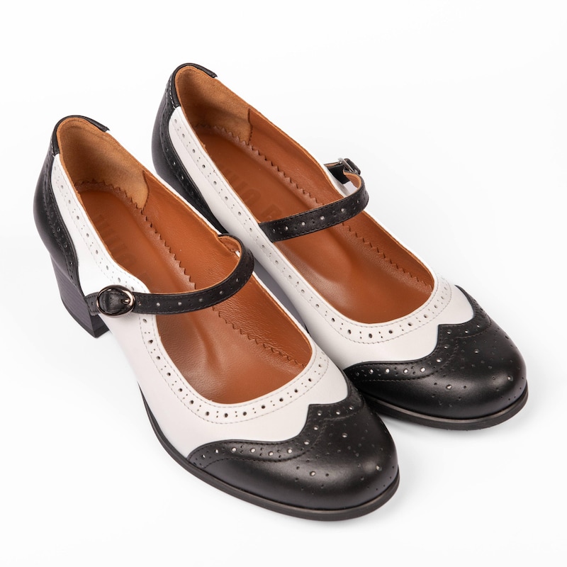 Shoes Two Tone Women - Etsy UK