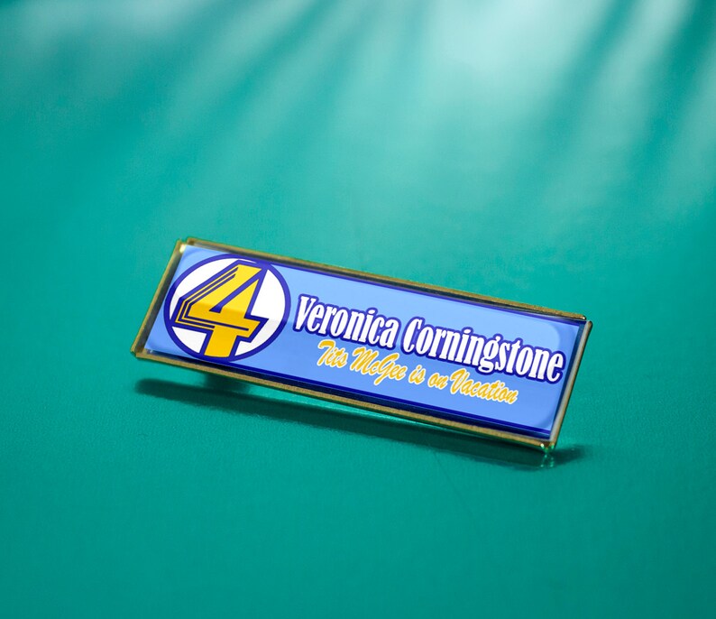 Anchorman News Team ID Badge choose From Ron Brick Champ - Etsy