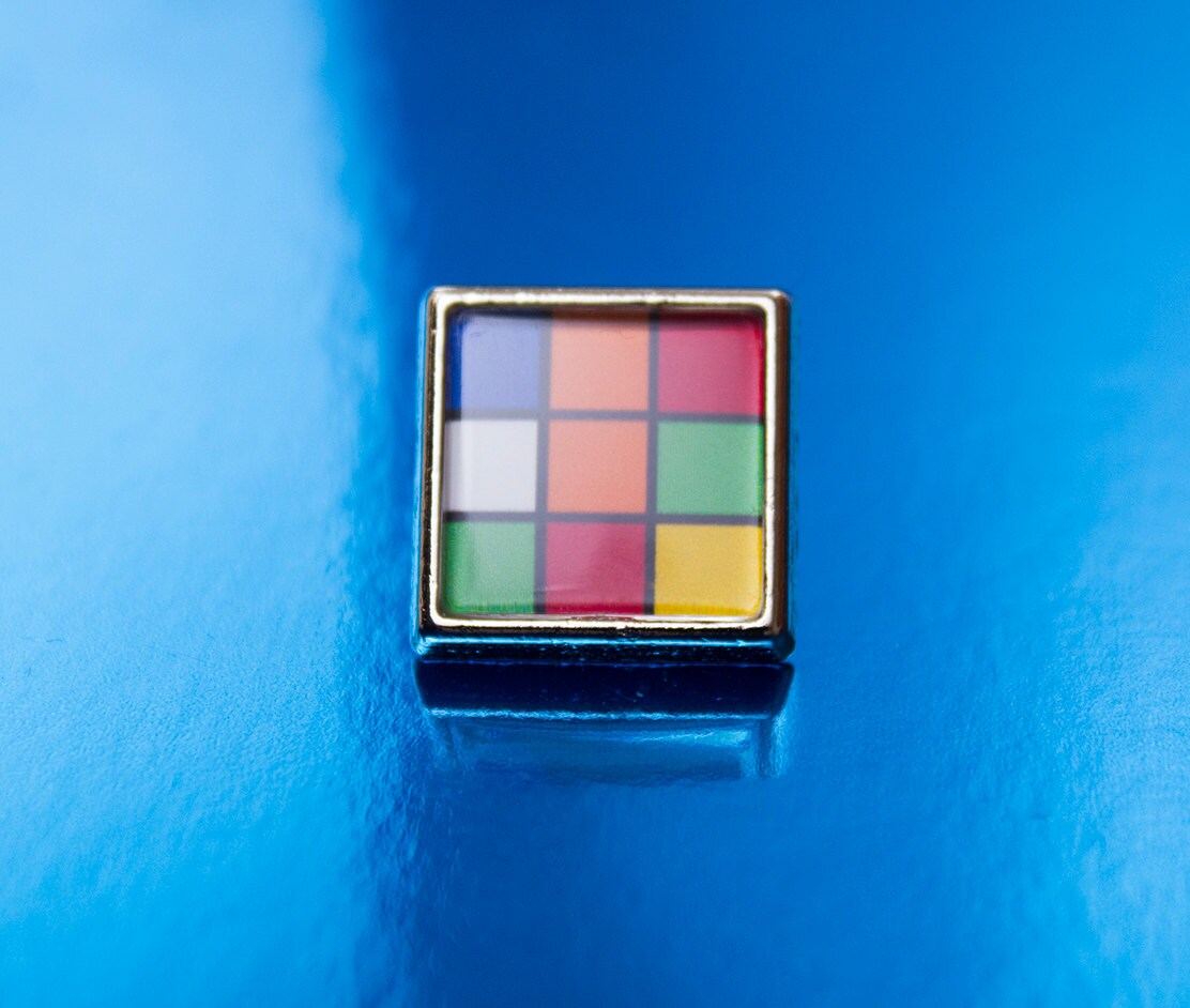 Retro Rubik's Cube Lapel Pin: 1980s Tie Pin Badge - Etsy UK