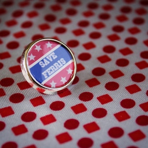 Cool Ferris Buellers Day off save Ferris Lapel/tie Pin Badge | Etsy