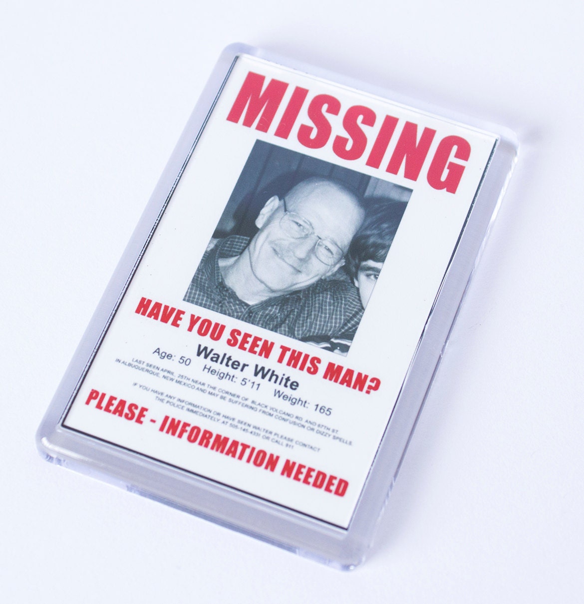 Walter White Missing Poster