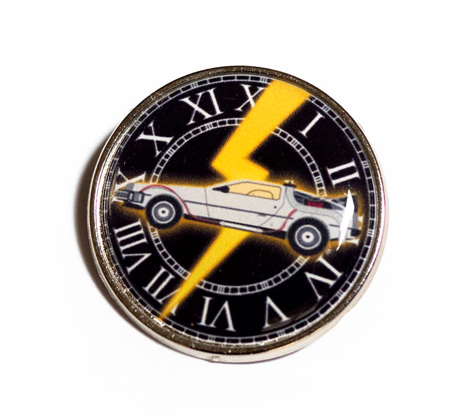 Cool Back to the Future Clock Tower 25mm Pin Badge - Etsy