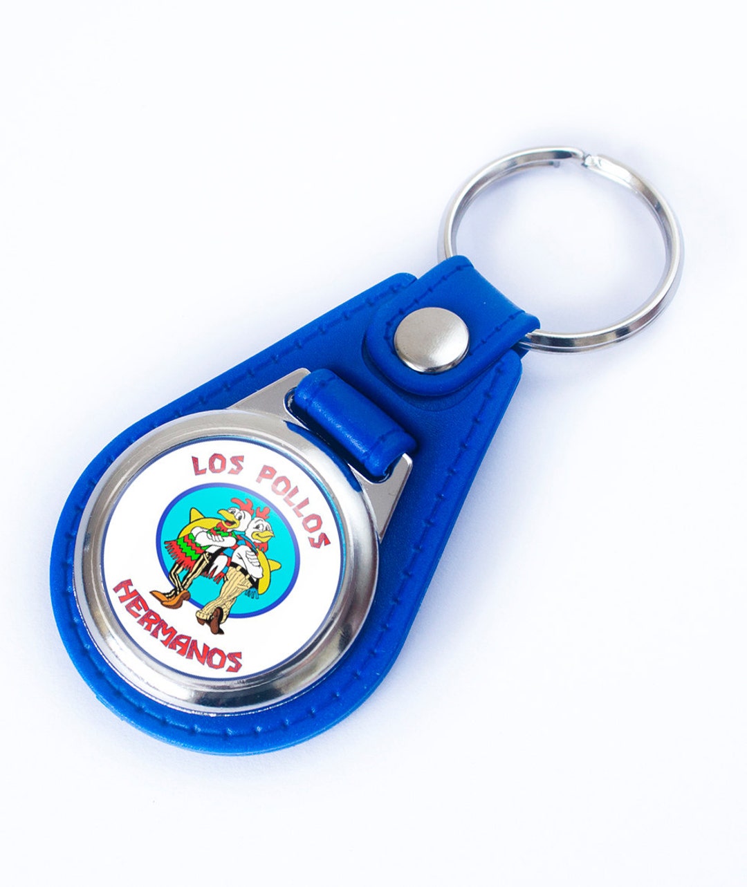 Cool Breaking Bad Los Pollos Hermanos Medallion Keychain - Etsy