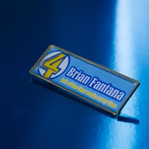 Anchorman News Team ID Badge choose From Ron, Brick, Champ, Brian or ...