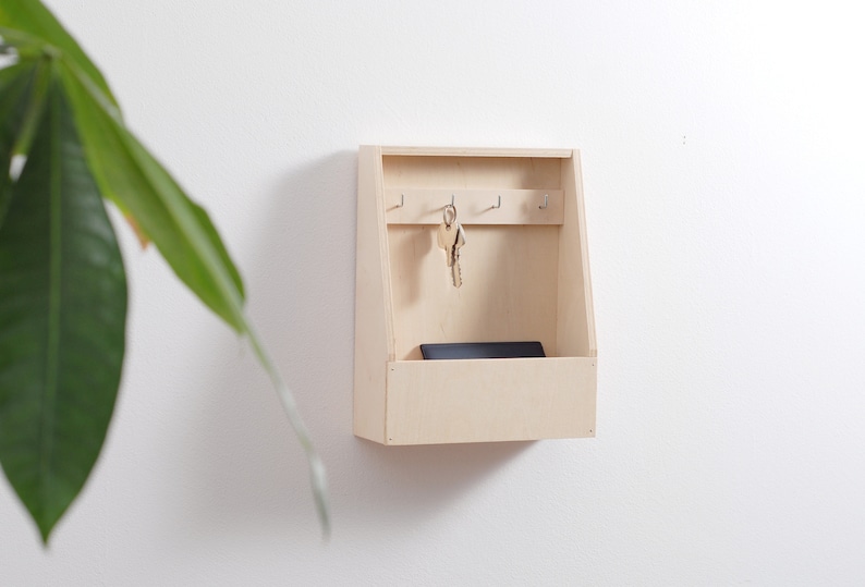 Key Cabinet, Key Box, Natural, Wooden, Easy, Open - Etsy
