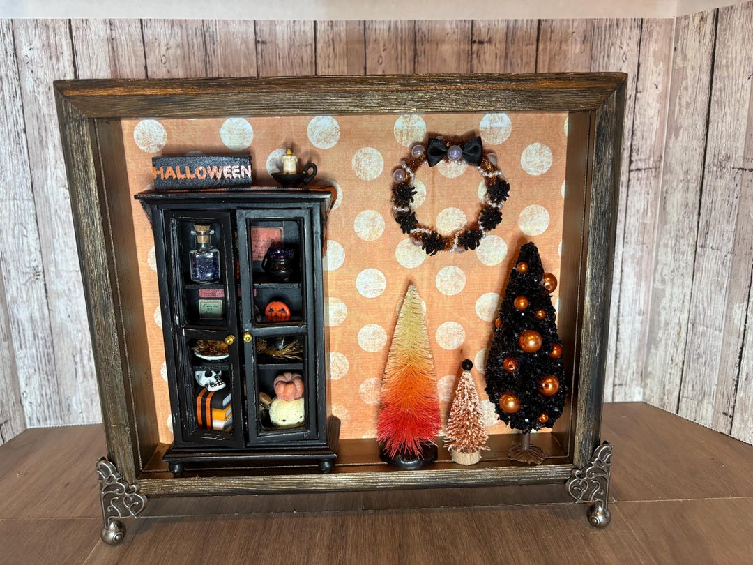 Halloween Miniature Scene - Etsy