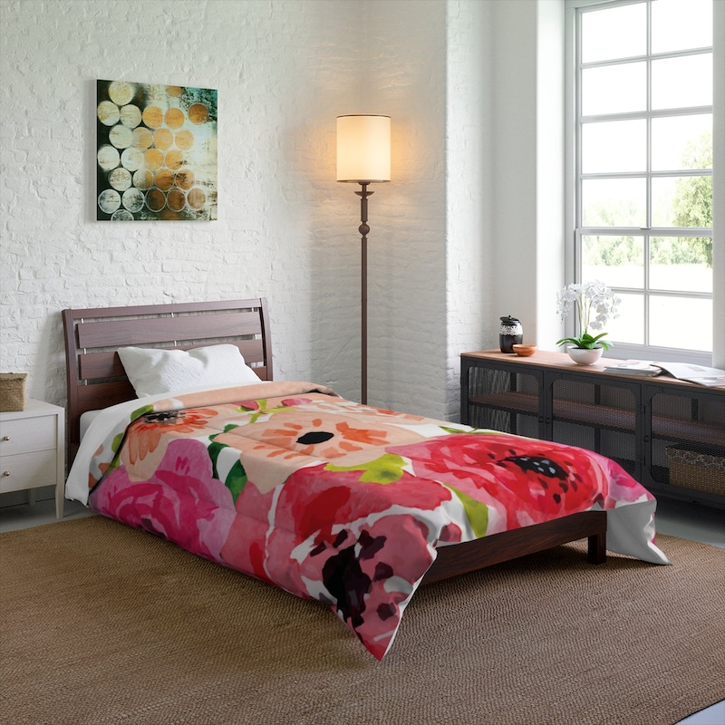 Wool Pink Comforter - Etsy