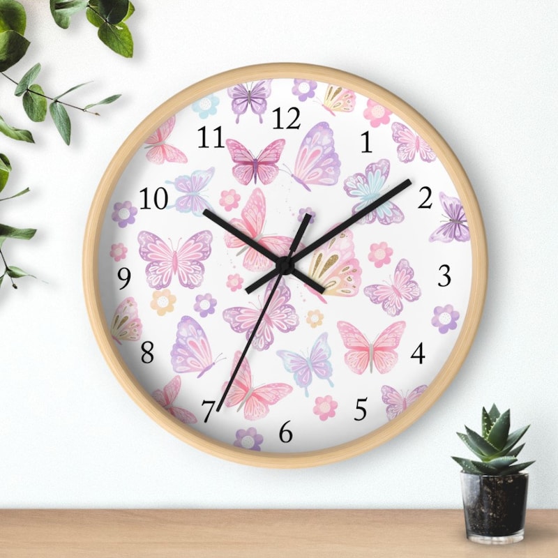 Butterfly Clock - Etsy
