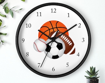 Sports Wall Clock - Etsy