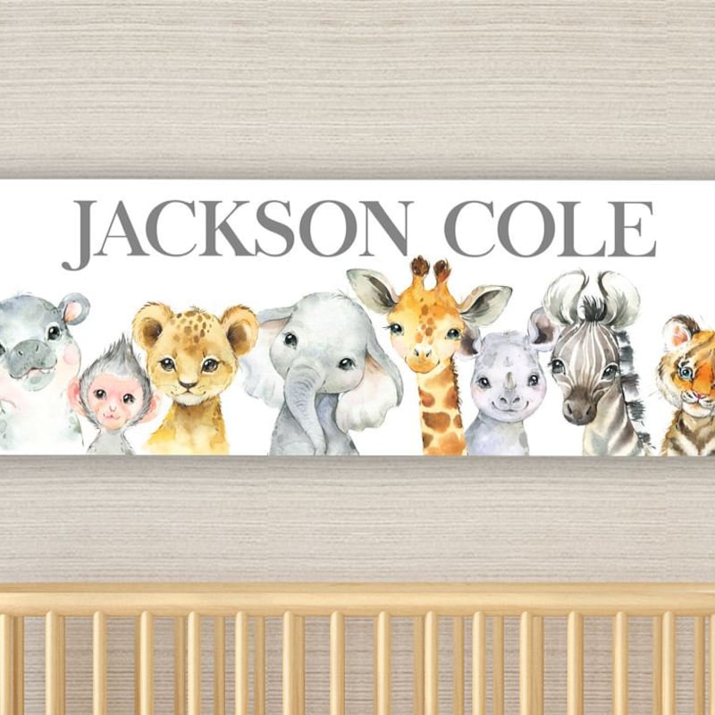 Baby Name Canvas - Etsy