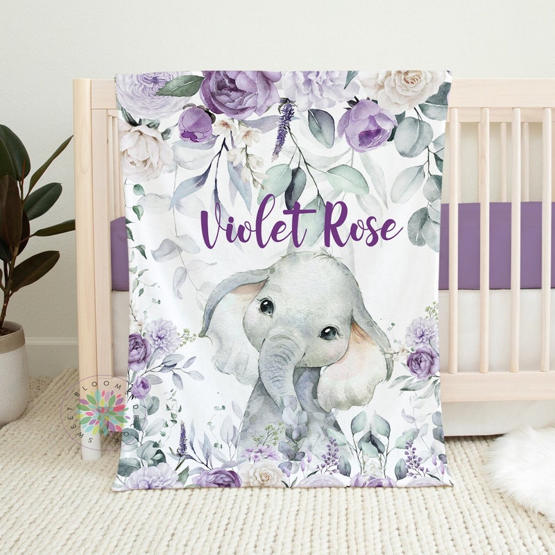 Baby Purple Elephant - Etsy
