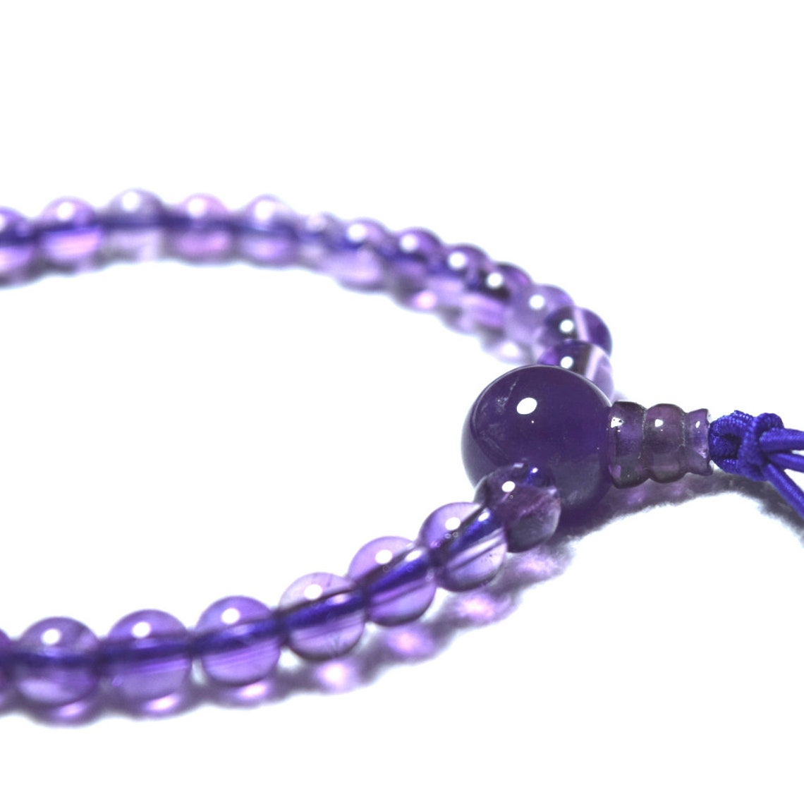 Amethyst Bracelet Japanese Juzu Rosary Prayer beads Bracelet | Etsy