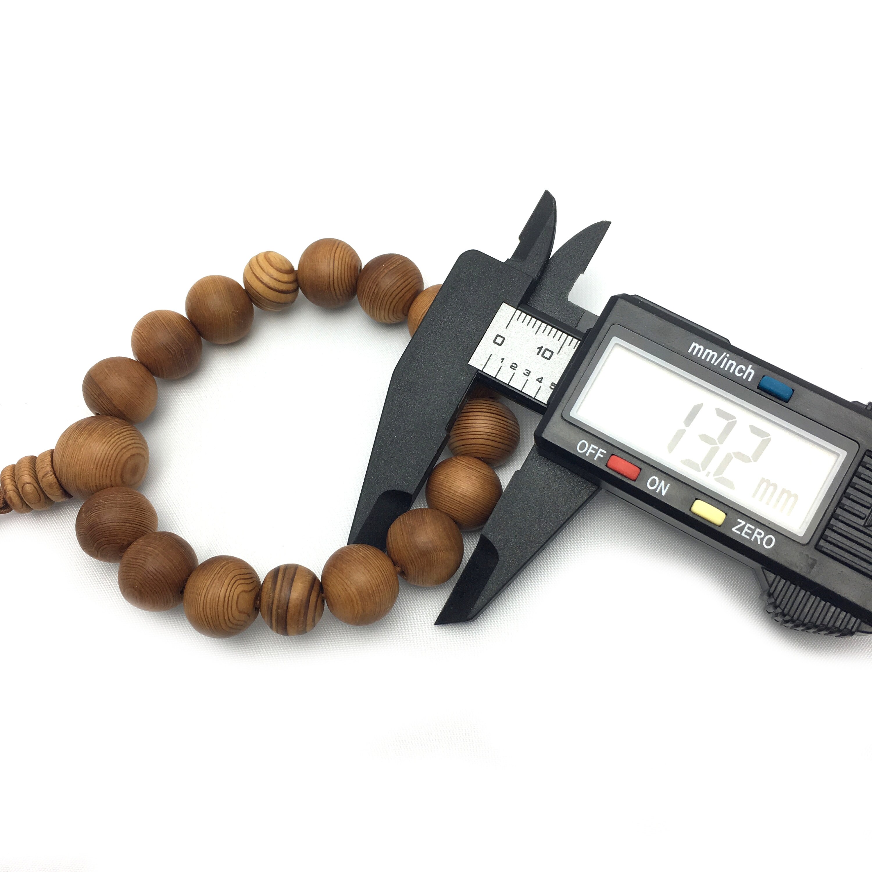 13mm Japanese Cedar Yakusugi Wood Bracelet Juzu Prayer Beads Rosary ...