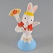 Japanese Traditional Zodiac Double Rabbit Figurine Ceramic Ornament ...