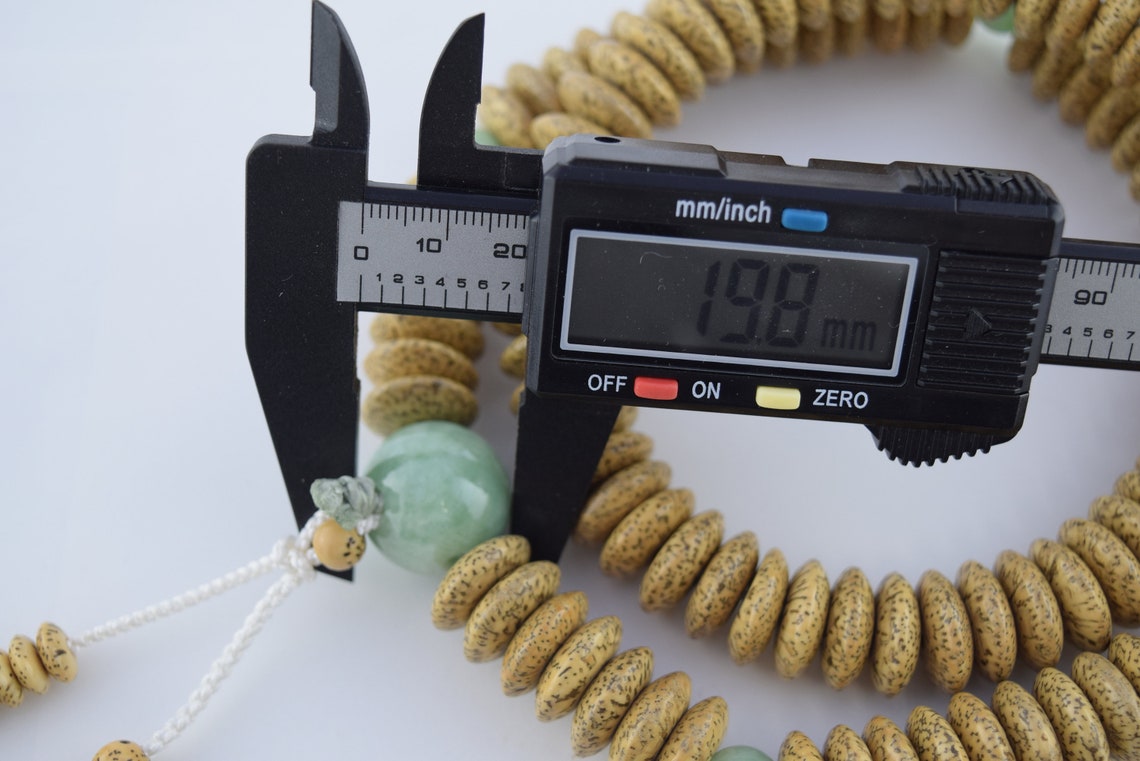 Tendai Sec Bodhi Seed Wood& Jadeite Ohira Juzu Japanese Prayer Mala ...