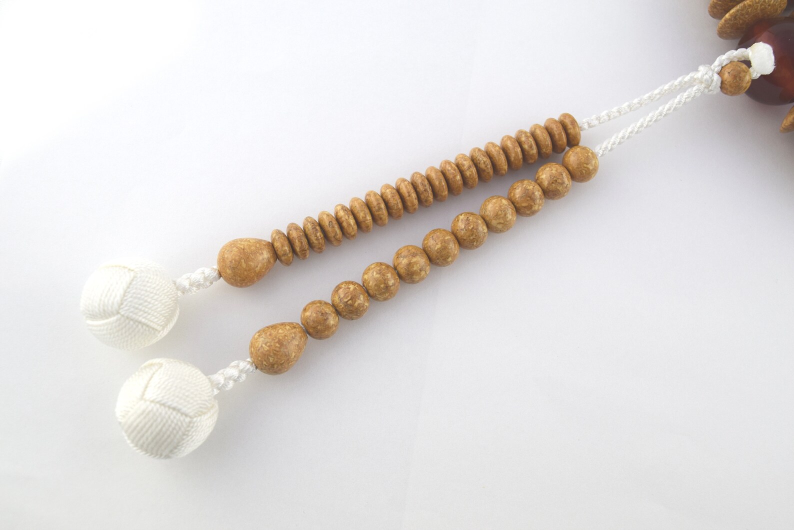 Tendai Sec Bodhi Seed Wood & Red Agate Ohira Juzu Japanese Prayer Mala ...
