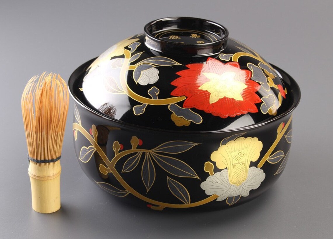 Japanese Traditional Antique Rare Vintage Lacquered Wooden - Etsy