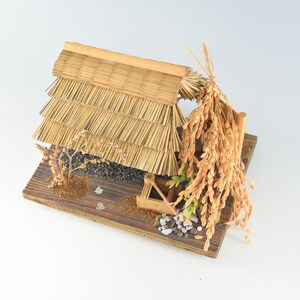 Japanese Traditional Japanese House With a Thatched Roof Charm Art Cute ...