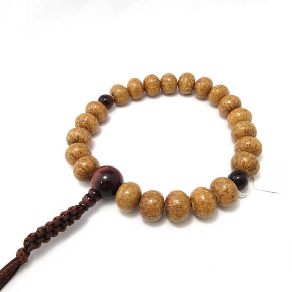 Indian Bodhi tree Wood & Red Tiger Eye Japanese Traditional | Etsy