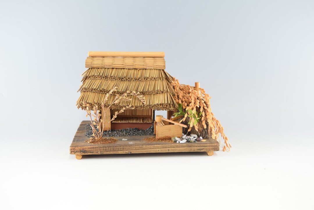 Japanese Traditional Japanese House With a Thatched Roof Charm Art Cute ...