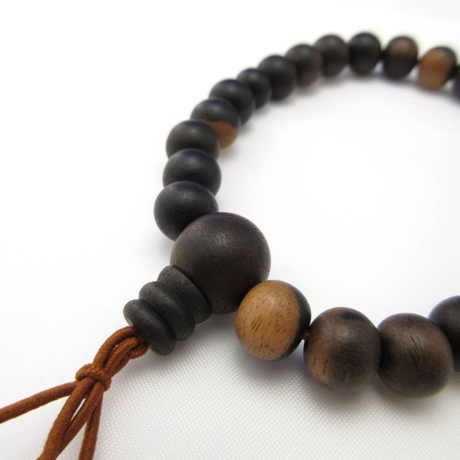 Black Kaki Wood Japanese Juzu Bracelet Prayer Beads Asian - Etsy UK