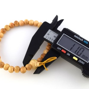 Cypress Wood Bracelet Japanese Hinoki Wood Juzu Prayer Beads Asian ...