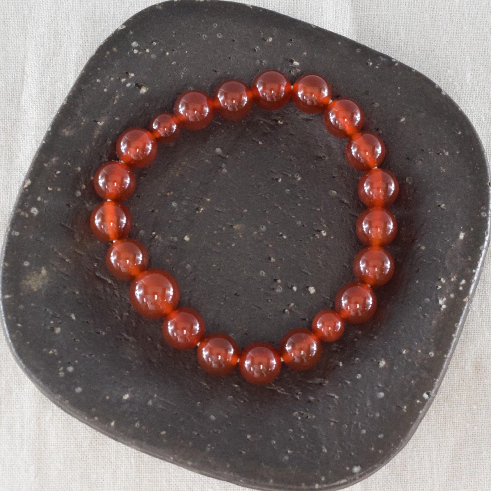 10mm Red Agate Beads Bracelet Powerstone Japanese Juzu Prayer Beads ...