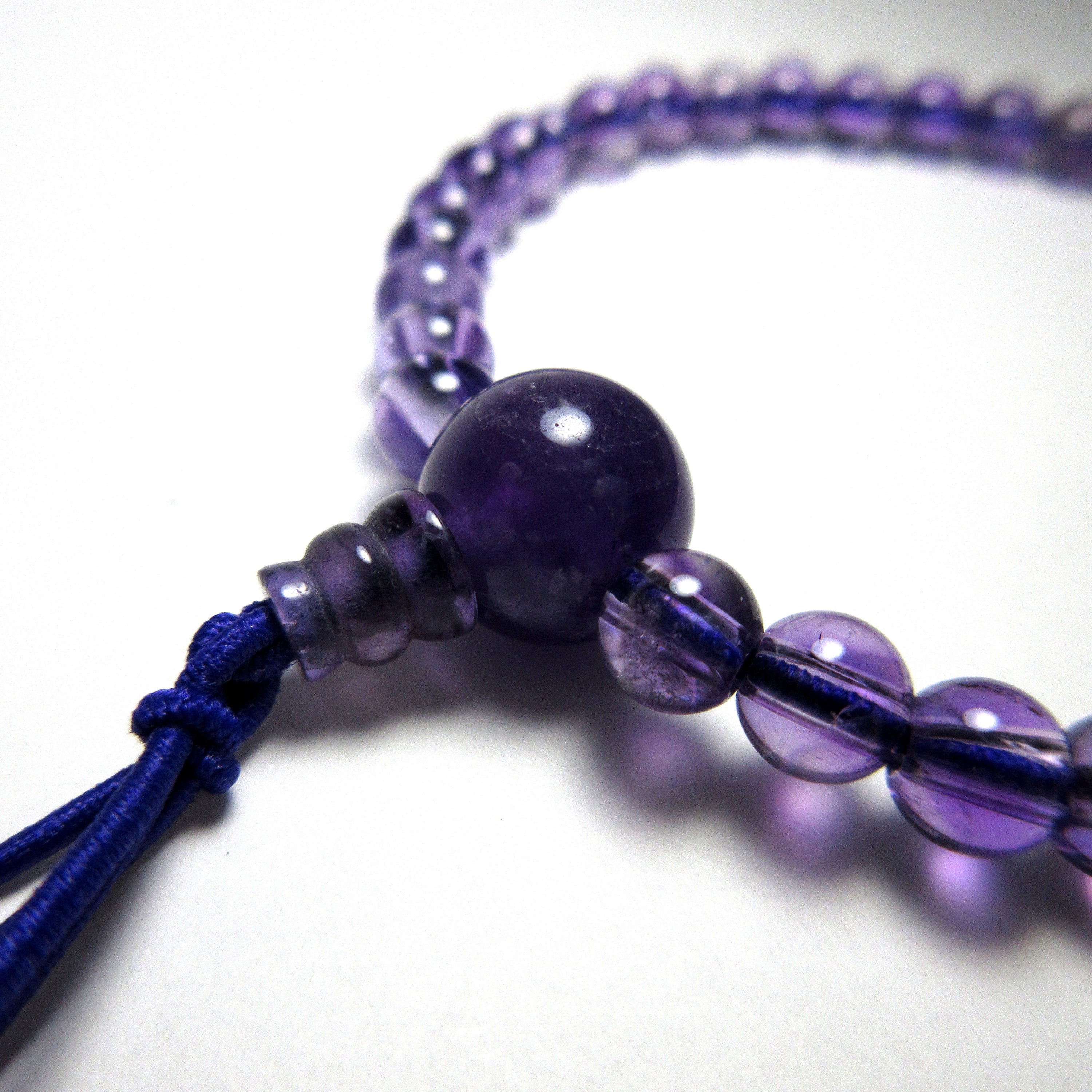 Amethyst Bracelet Japanese Juzu Rosary Prayer beads Bracelet | Etsy