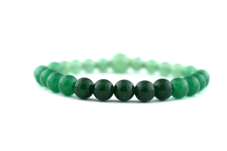 Green Aventurine Quartz Indian Jade Gradation Beads Japanese Juzu ...
