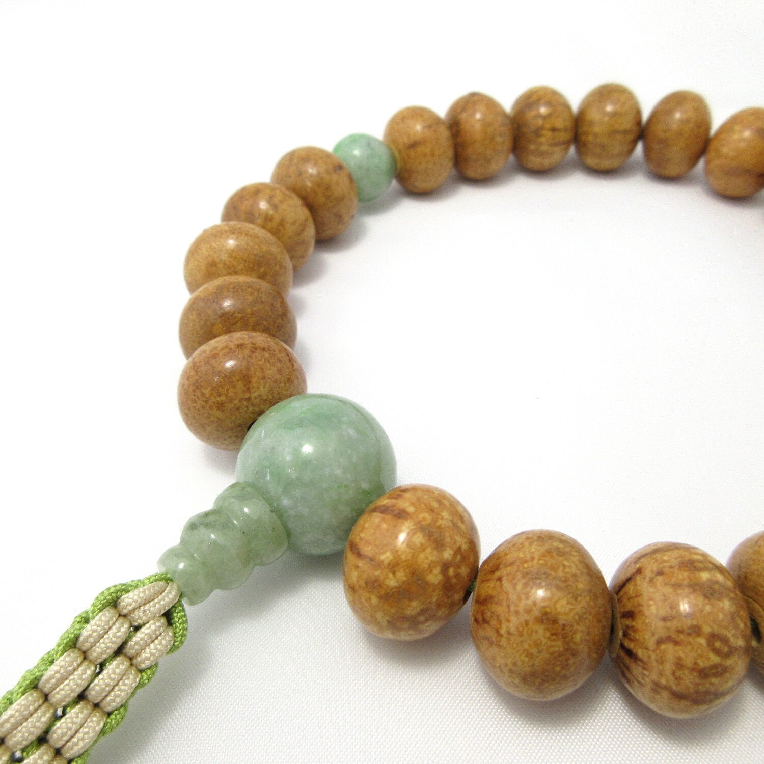 Indian Bodhi Seed Wood&red Agate/green Aventurine Jade/smoky Quartz ...