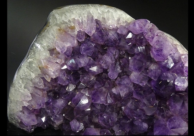Large Nature Deep Purple Raw Amethyst Crystal Cluster Decoration With ...