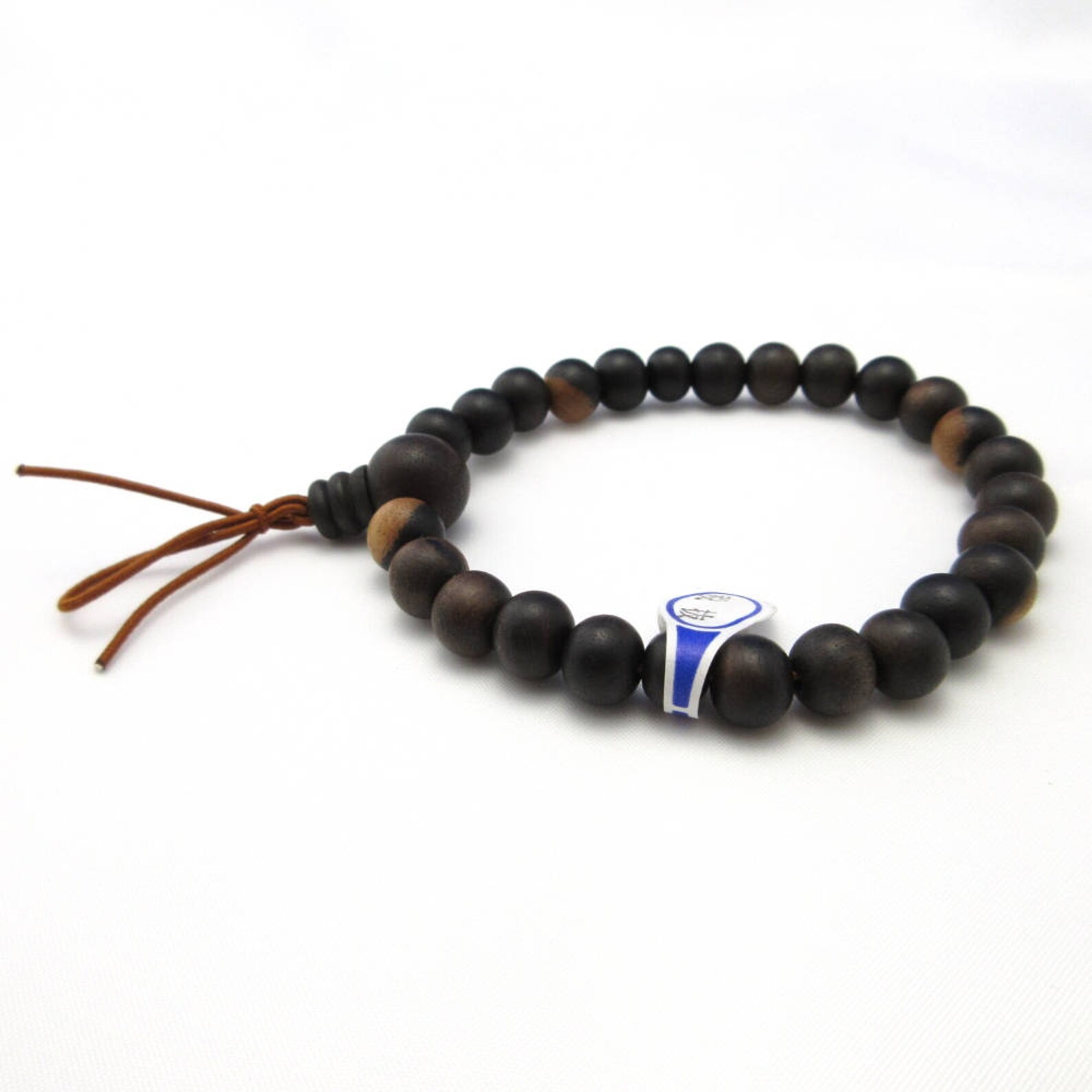 Black Kaki Wood Japanese Juzu Bracelet Prayer Beads Asian - Etsy UK