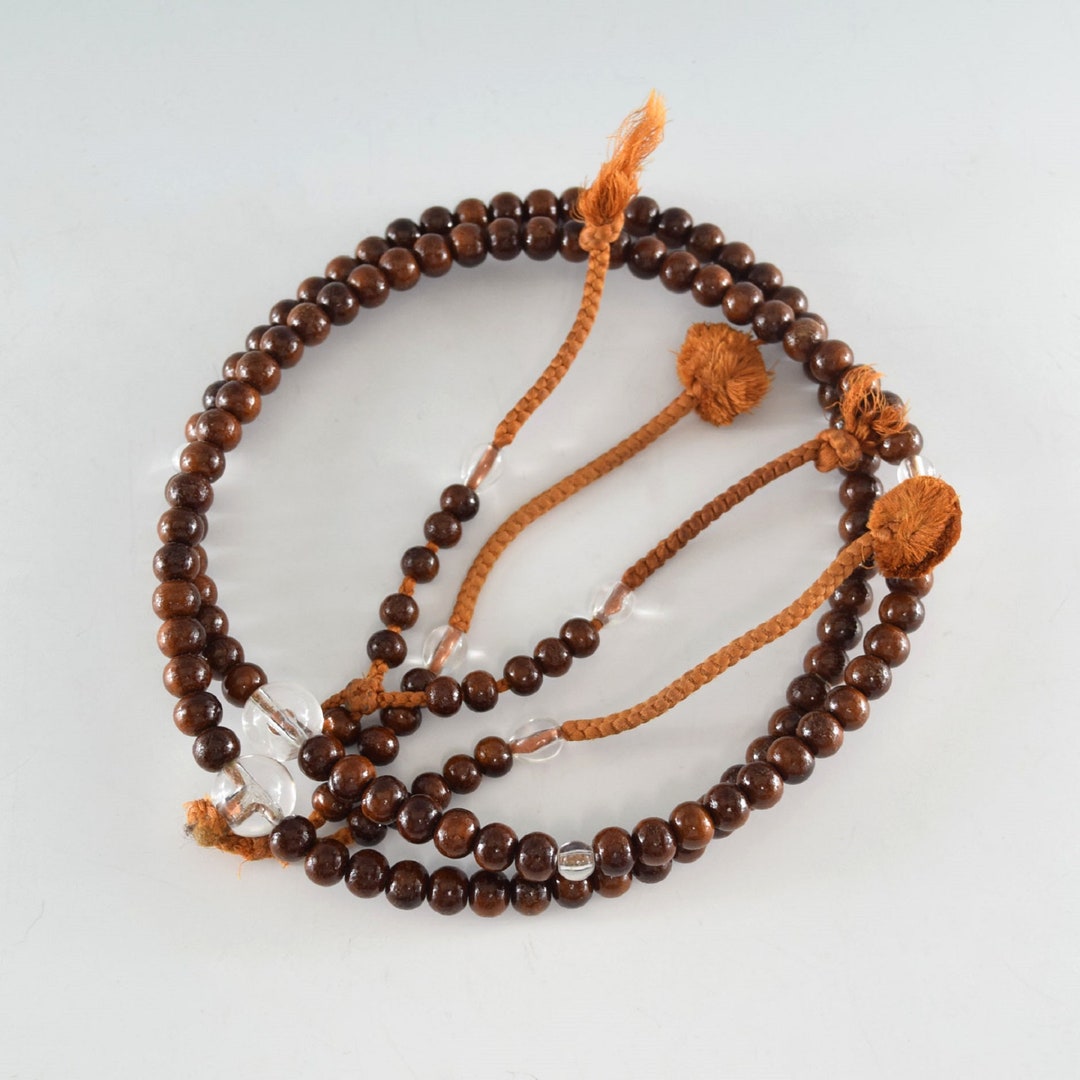 Shingon Sec Japanese Juzu Sendan Chinaberry Wood Beads Prayer Mala ...
