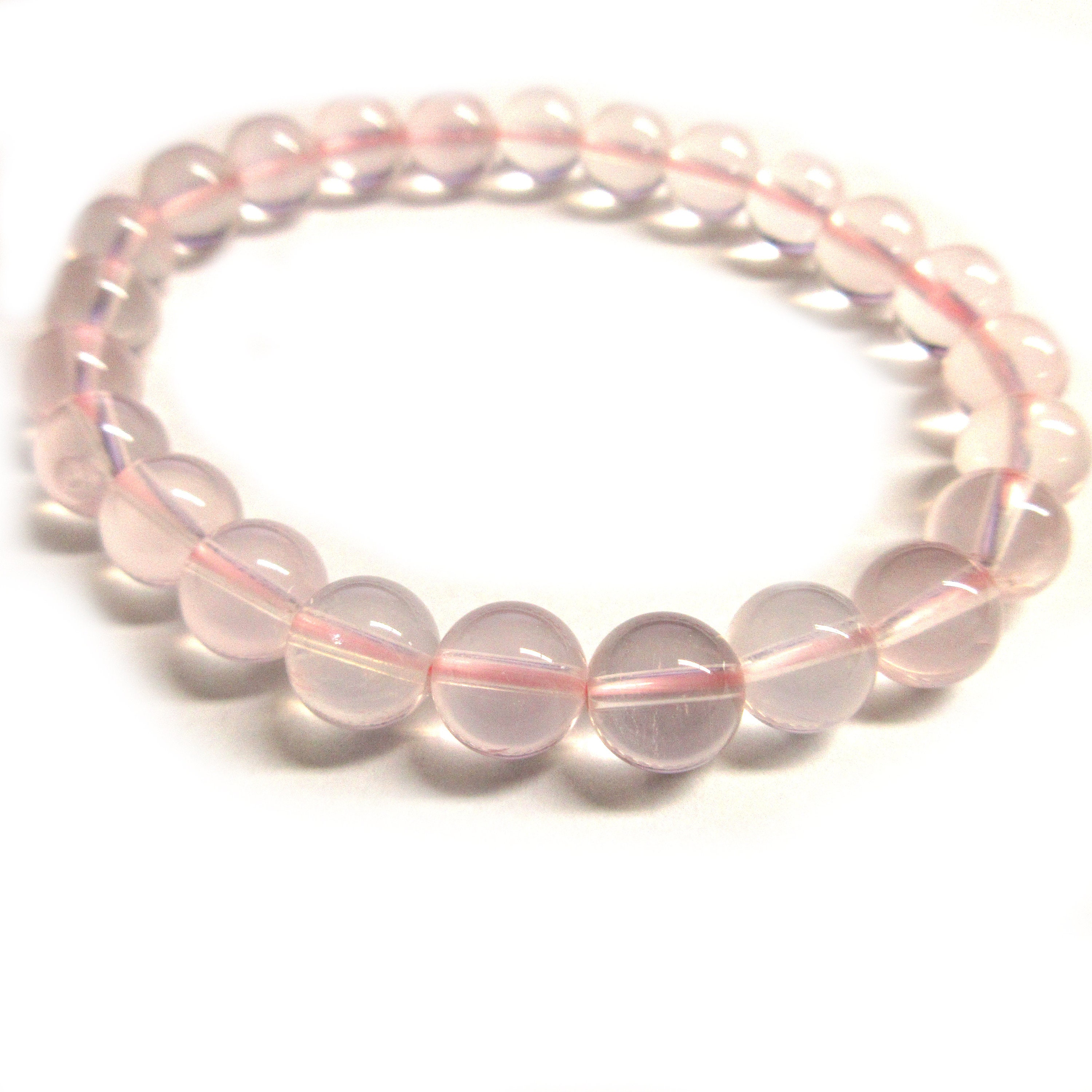 Star Rose Quartz 8mm Beads Bracelet Gemstone Japanese Healing | Etsy