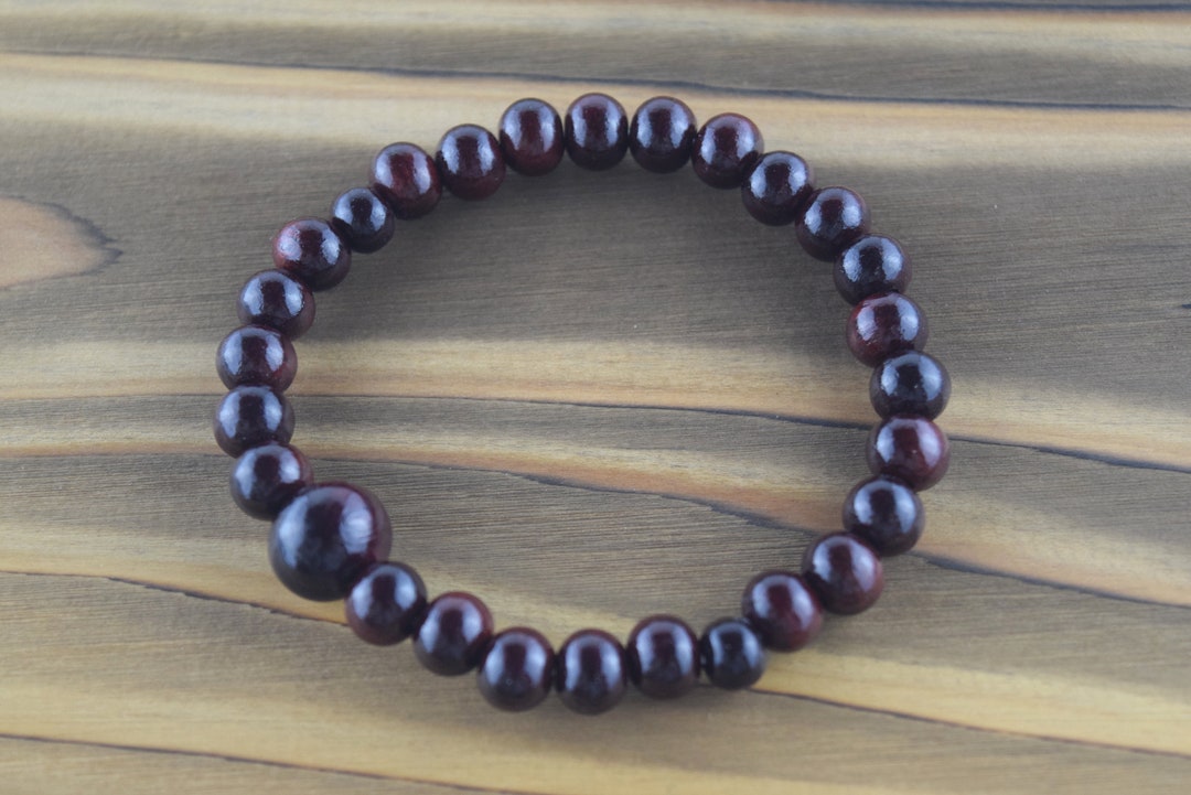 Shitan Japanese Rosewood Juzu Bracelet Prayer Beads Asian Rosary Mala ...