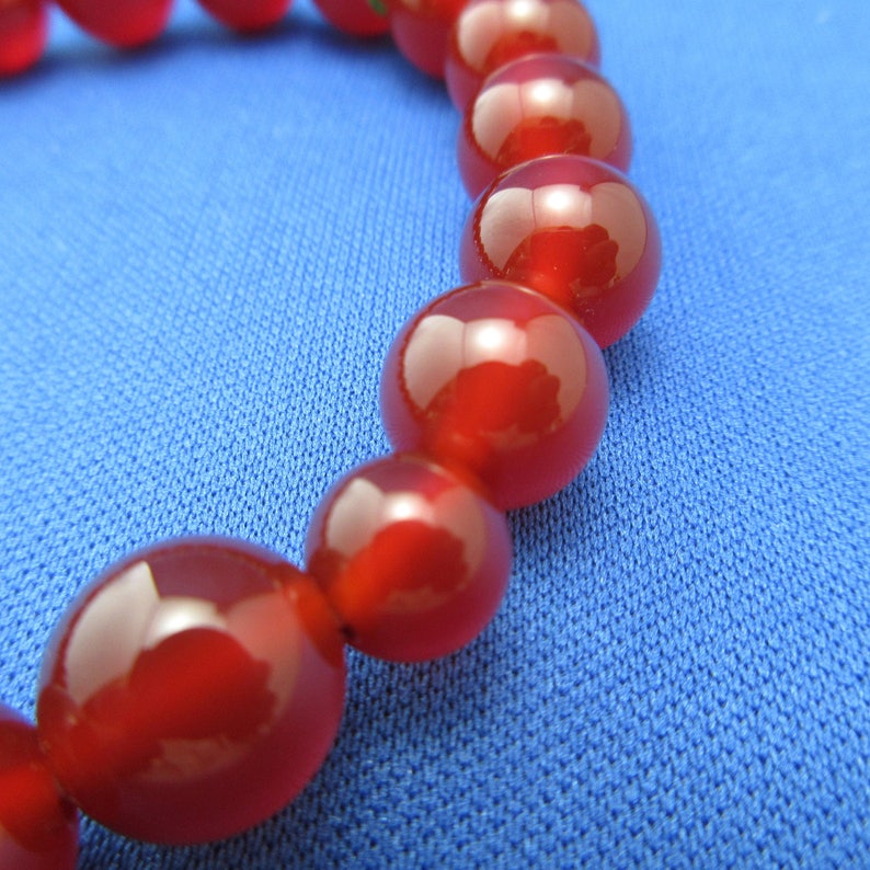 10mm Red Agate Beads Bracelet Powerstone Japanese Juzu Prayer | Etsy