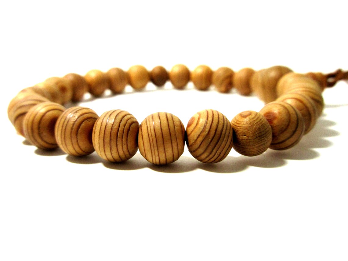 8mm Japanese Cedar Yakusugi Wood Bracelet Juzu Prayer Beads - Etsy