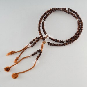 Shingon Sec Japanese Juzu Sendan Chinaberry Wood Beads Prayer Mala ...