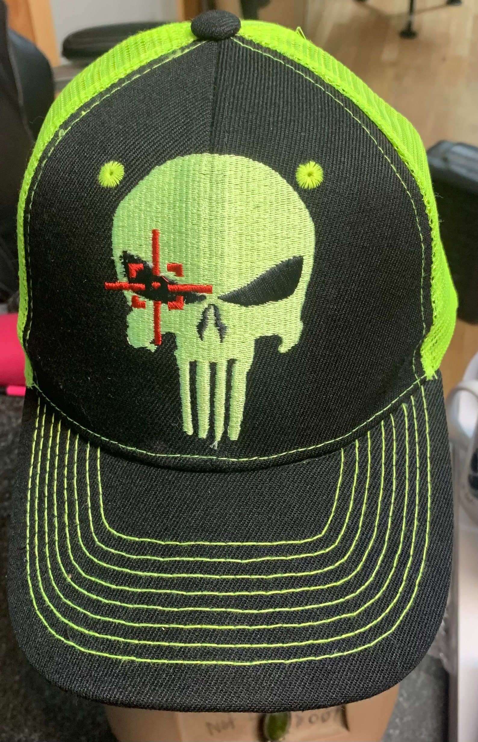 Chris Kyle Inspired, Neon Yellow Punisher Cap - Etsy