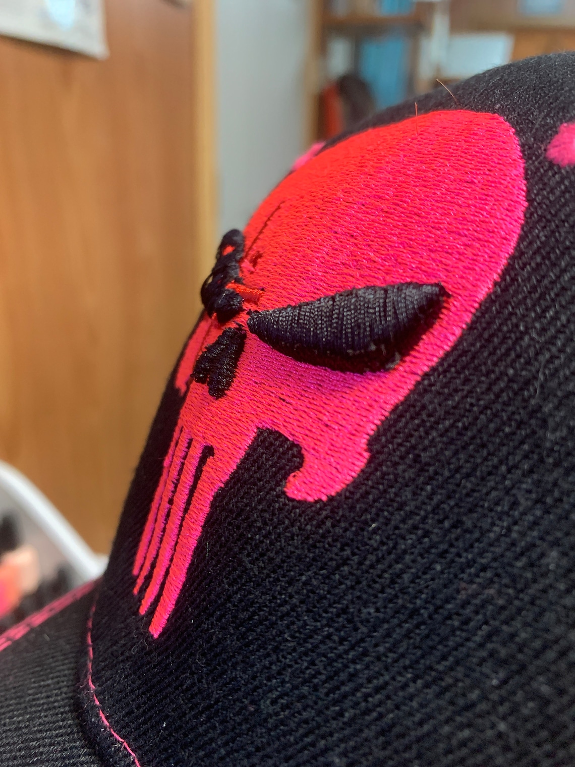 Punisher Cap W/ 3d Chris Kyle Design( Pink/black) - Etsy