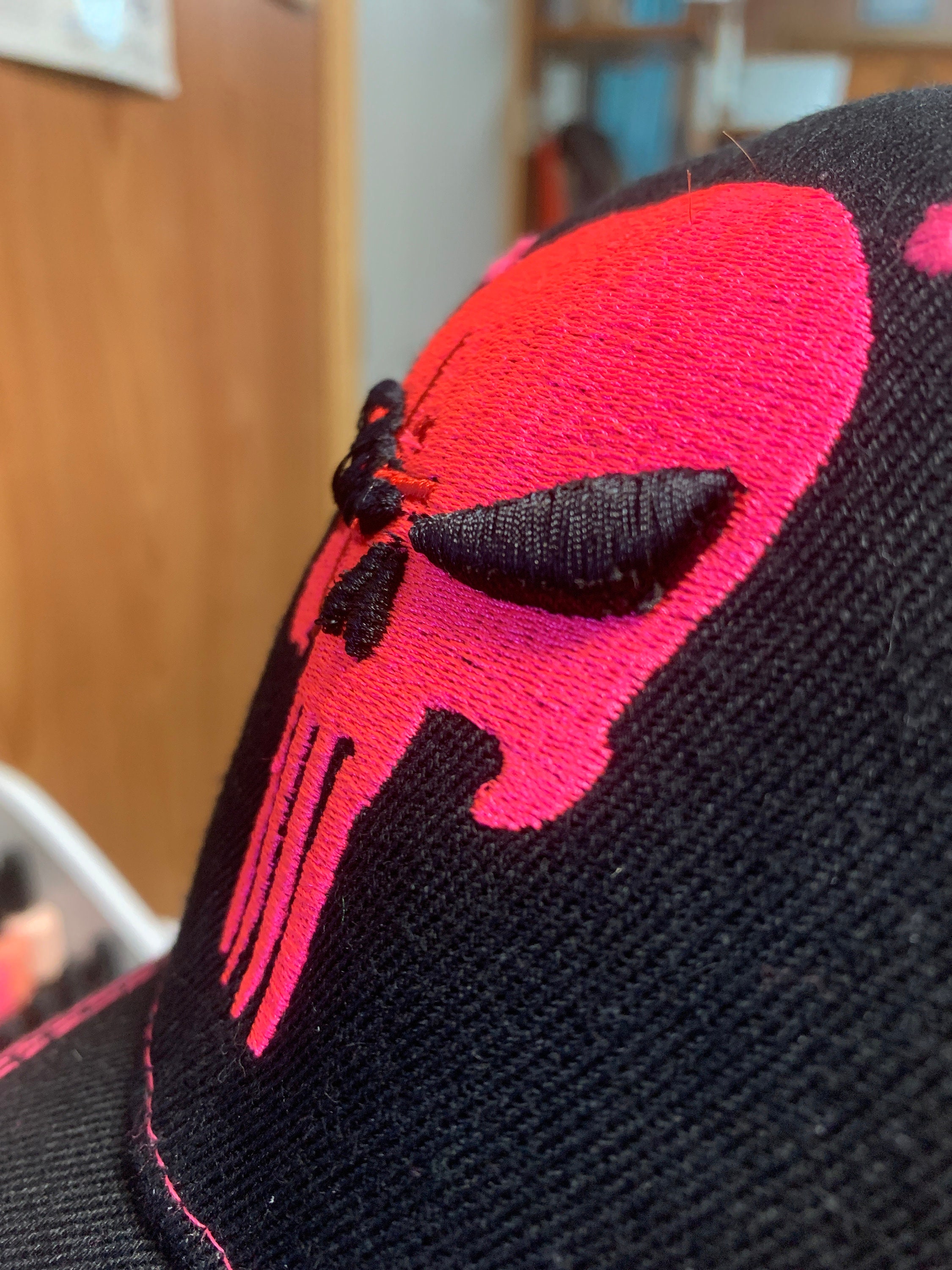 Punisher Cap W/ 3d Chris Kyle Design( Pink/black) - Etsy