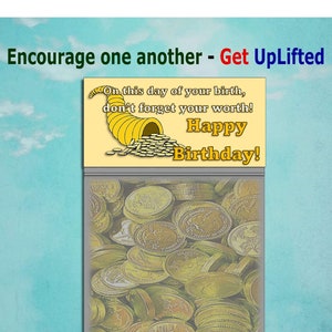 Birthday Bag Topper Printable for a Teacher's Gift - Etsy