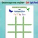 Spring and Summer Printable Tic Tac Toe Game Board and Reusable ...