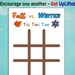 Fall Winter Printable Tic Tac Toe Game Board and Reuseable Game Pieces ...