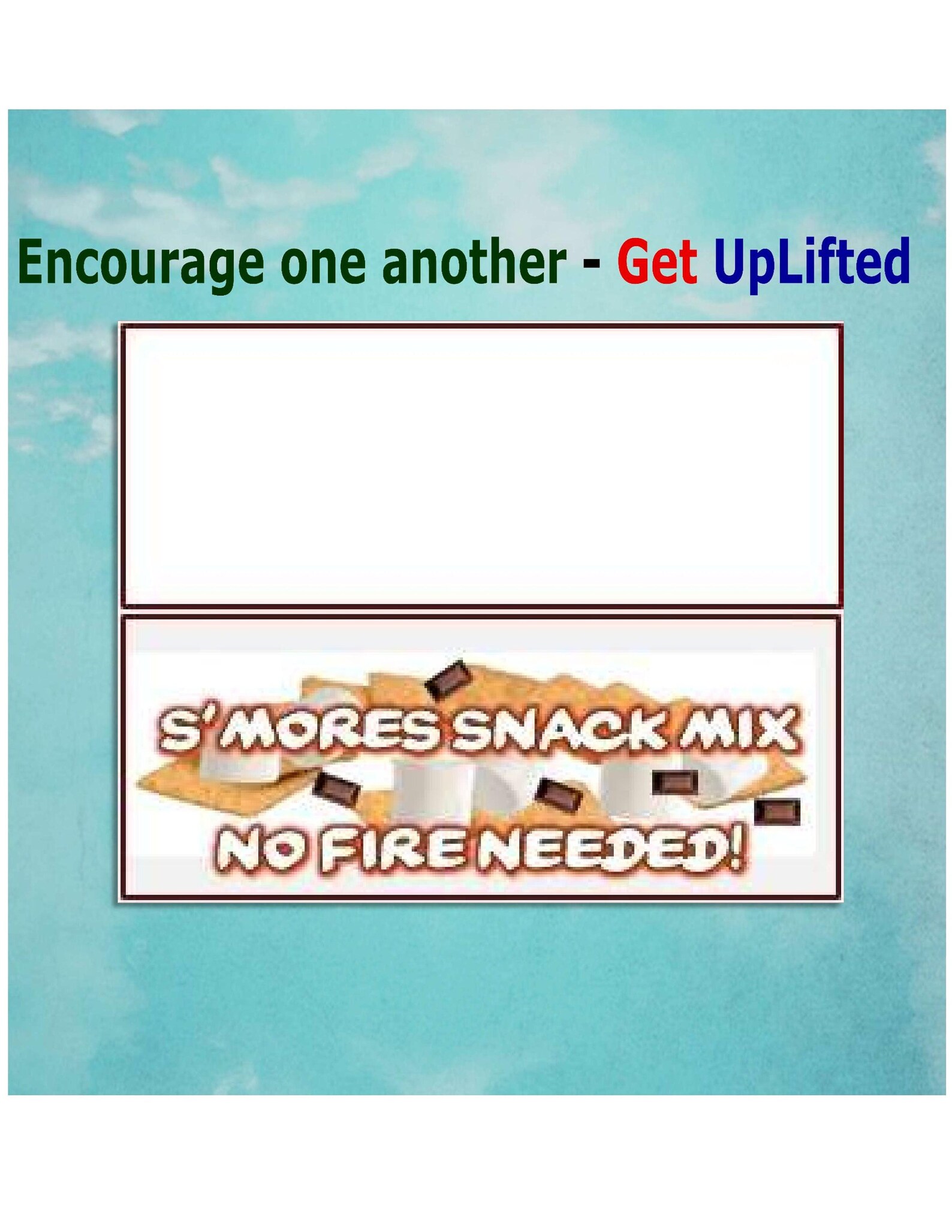 S'mores Snack Mix Gift Bag Topper for Your Christmas - Etsy